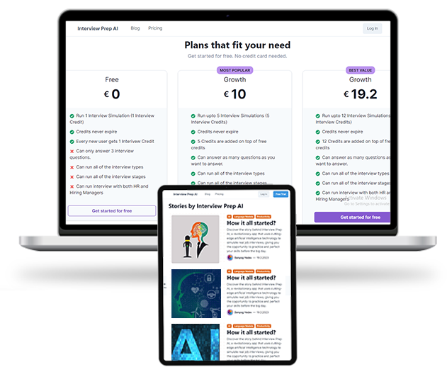 AI-Based Interview Preparation Platform - Prismetric