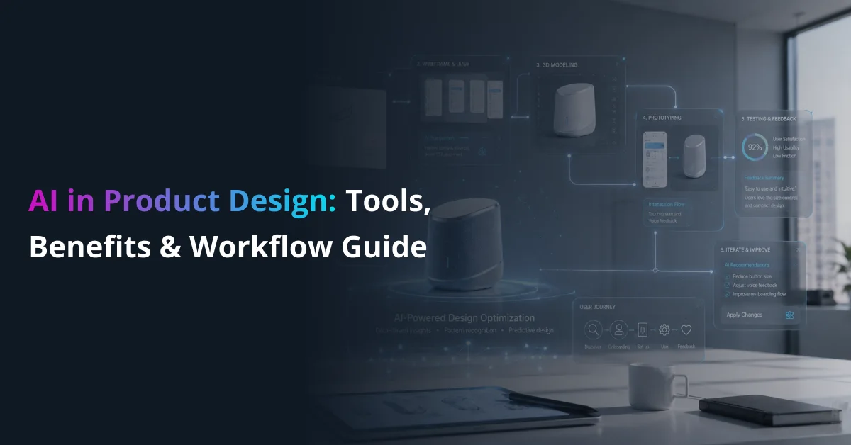 AI in Product Design: Tools, Benefits & Workflow Guide